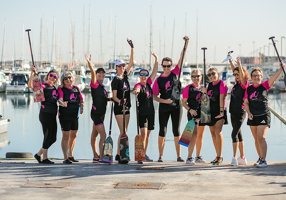 UPV Dragon Boat Marina Valencia BCS - ACS arranca su temporada retando al cáncer | Las Provincias